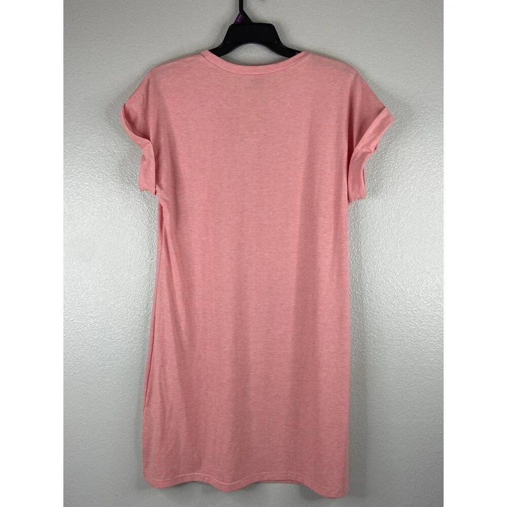 Dresses | Women Xl Peach T Shirt Dress Lightweight Casual Beach Nwt ...